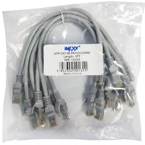 Prodacom :: RJ-45 PATCH CORD NEXXT CAT6E 3FT GR